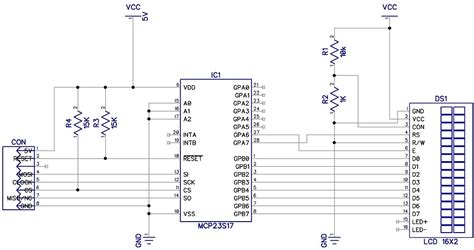 LCD Driving With MCP23S17 I O Expander Interface Displays