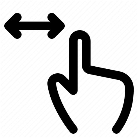 Gesture Horizontal Scroll Swipe Tab Touchpad Icon Download On