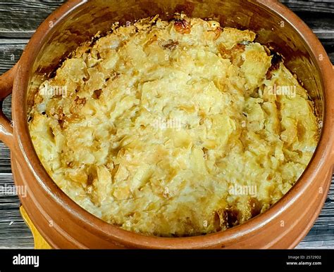 Traditional Arabic Egyptian Eastern Dessert Cuisine Called Om Ali