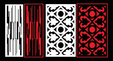 Decorative Wall Panel Set Chinese Mdf Cnc Router Laser Cutting Pattern Design For Mdf Wood