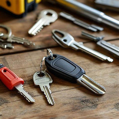 a set of keys with a key that says car keys premium ai generated image