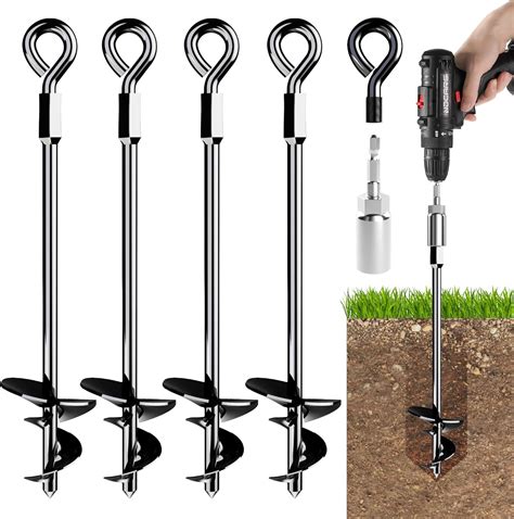 15 Ground Anchors Screw In Heavy Duty For High Winds