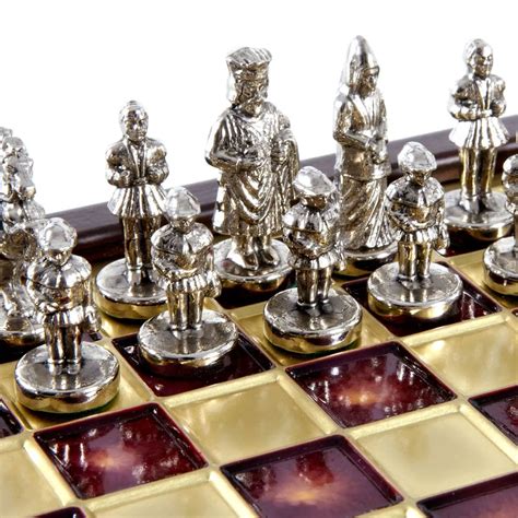 Mini Šah Komplet Vizantijsko Carstvo Crveni 20cm Pokloni Com