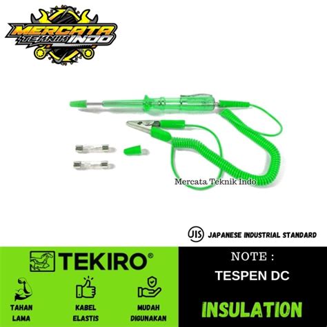 Jual TEKIRO Obeng Tespen Dc Auto Voltage Tester Obeng Listrik Shopee