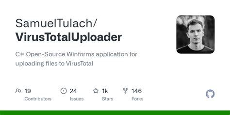 Releases SamuelTulach VirusTotalUploader GitHub
