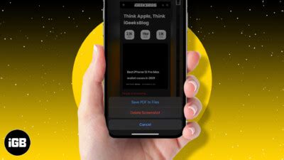 How To Save Webpage As Pdf On Iphone And Ipad Igeeksblog
