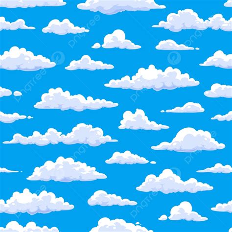 Cloudscape Seamless Pattern Background Cloudscape Seamless Pattern