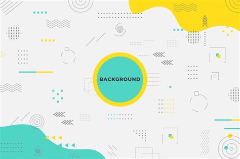 Premium Vector Abstract Memphis Geometric Shapes Background