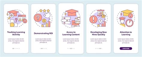 Premium Vector Challenges Of Corporate Learning Onboarding Mobile App