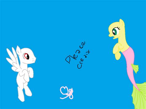 Mlp Base Pegasus And Mermaid By Gingerbelleentfm On Deviantart
