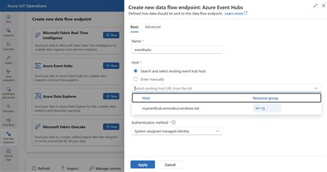在 Azure Iot 作業中設定 Azure 事件中樞 和 Kafka 數據流端點 Azure Iot Operations