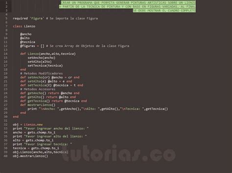 POO Ruby Clase Lienzo Tutorias Co