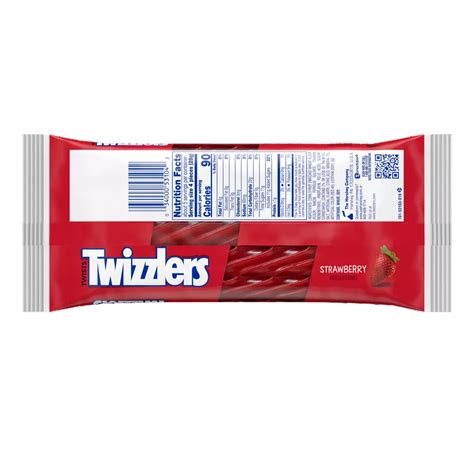 Twizzlers Twists Strawberry Flavored King Size Candy 5 Oz Bag