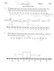 Exploring Box And Whisker Plots In Statistics Course Hero
