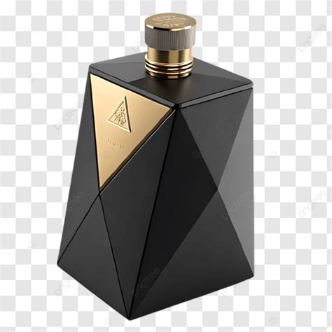 A Custom Designed Bottle With Unique Angular Shape Perfume Bottle Unique Angular Shape Png
