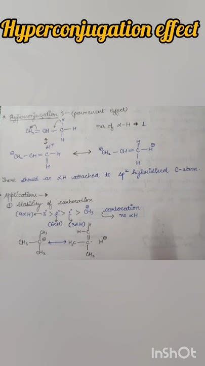 Hyperconjugation Effect Thecrunchbiochem Youtube
