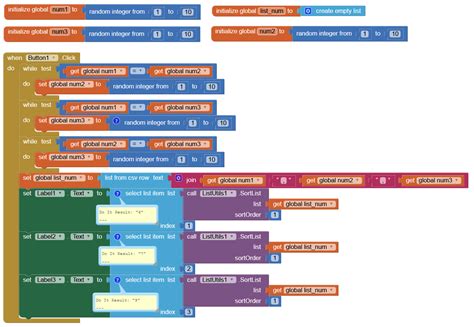 Ordered Numbers Mit App Inventor Help Mit App Inventor Community