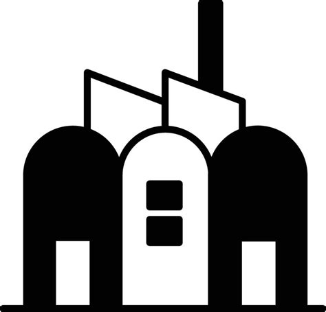 Factory Solid Glyph Vector Illustration 36576512 Vector Art At Vecteezy