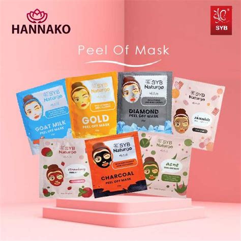 Jual SYB NATUR Peel Off Mask SYB Masker Naturgo SACHET Maker Wajah Sachet Shopee