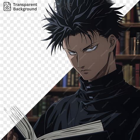 Premium Psd Awesome Chrollo Lucilfer From Hunter X Hunter Is Reading