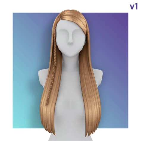 Qicc Verna Hair Set The Sims 4 Create A Sim Curseforge