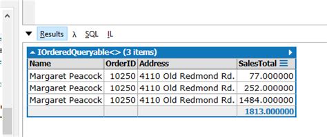 C Linq To Entities Join Group Sum With Northwind Orders Stack