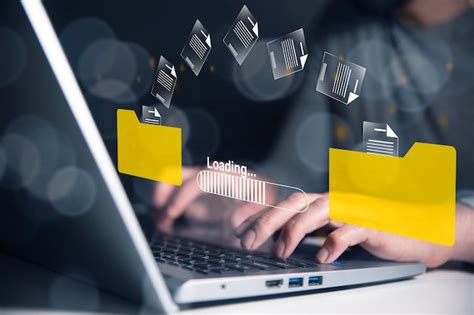 Premium Photo Document For Send File Between Folder On Internet Business Concept