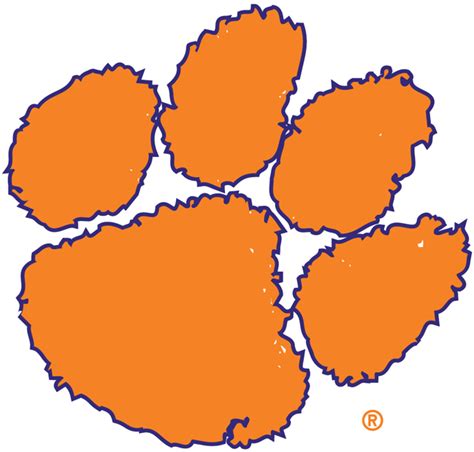 Clemson Paw Vector At Collection Of Clemson Paw