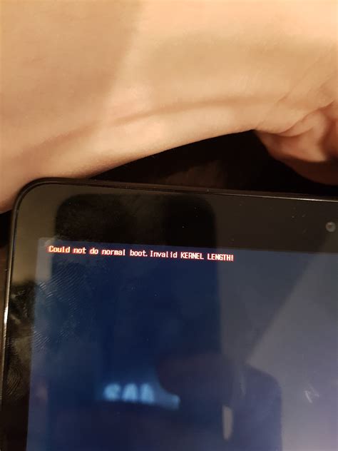 Galaxy Tab A Message Erreur Could Not Do Normal Boot Invalid KERNEL LENGHT Samsung