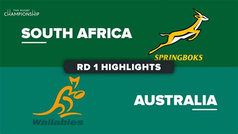 The Rugby Championship South Africa V Australia Rd Highlights YouTube