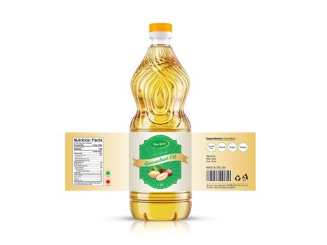 Groundnut Oil Label Design By Shakhawat Hosain On Dribbble