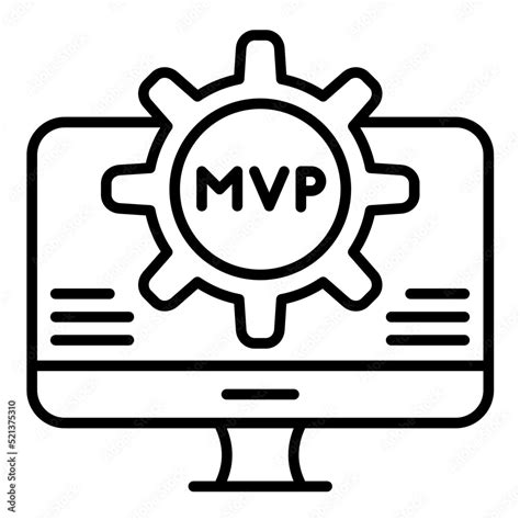 Mvp Line Icon Stock Vector Adobe Stock