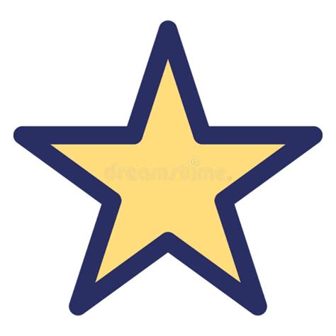 Favorite Sign Isolated Vector With Outline Icon Which Can Easily Modify Or Edit 向量例证 插画 包括有 形状