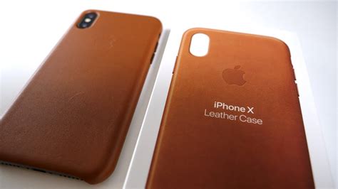 iPhone X Official Leather Case - YouTube