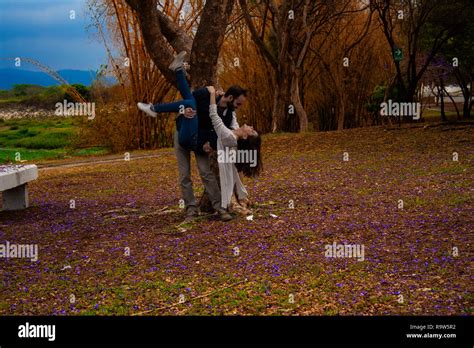 Lovers On A Tree Stock Photo Alamy