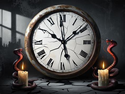 Scary Clock 3 Premium Ai Generated Image