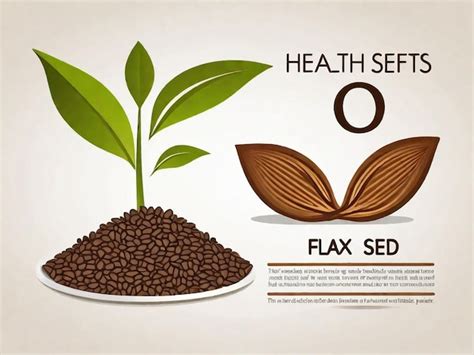 Premium Photo The Health Benefits Of Flax Seeds