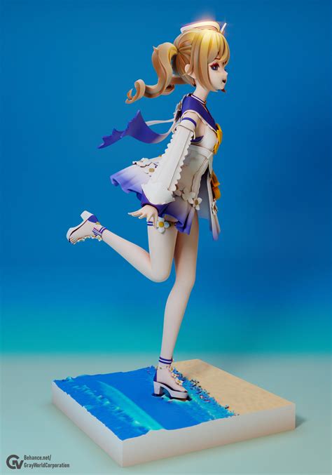 Barbara Summertime Sparkle Genshin Impact 3d Model By Gray World