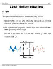 Signals Systems Classification And Basics Of Signals Course Hero