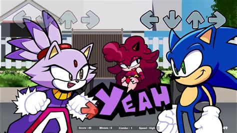Friday Night Funkin Blaze Vs Sonic Sonic Rush Animation Mods