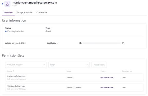 How To Manage IAM Users Scaleway Documentation