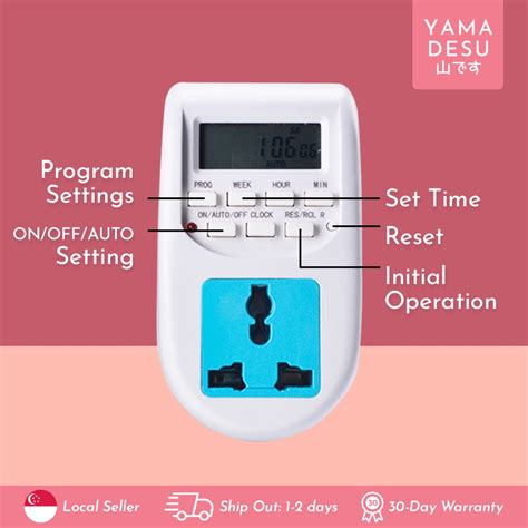 Digital Timer Plug Socket Electrical Programmable Plug In Timer Switch