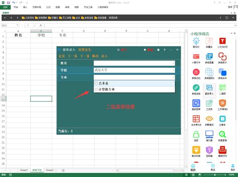 Excel小程序 窗体录入 Wps和excel小程序商店办公插件