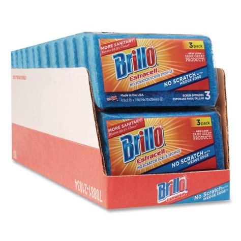 Brillo® Estracell No Scratch Kitchen Sponges 45 X 275 1 Thick