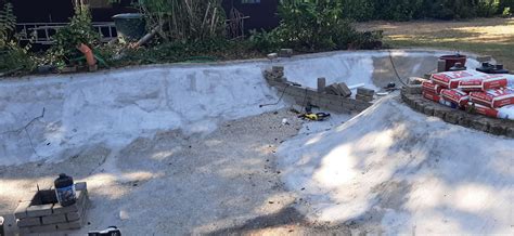 Renovating An Old Concrete Pond Before And After Well Still A Lot
