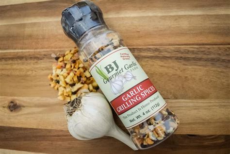 Bjgarlic Garlic Grilling Spices 4oz Bj Gourmet Garlic Farm