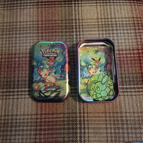PokÉmon Tcg Scarlet And Violet Prismatic Evolutions Mini Tin Leafeon