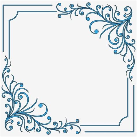 Simple Swirl Border Png