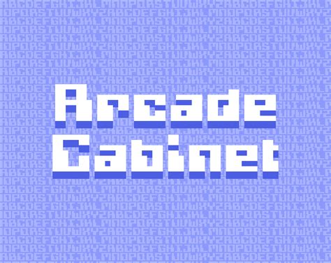 Arcade Cabinet Retro Pixel Font R Fonts