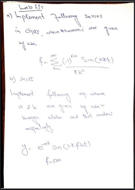 Solved Lab 11 ૧ Implement Following Series In Gui Where